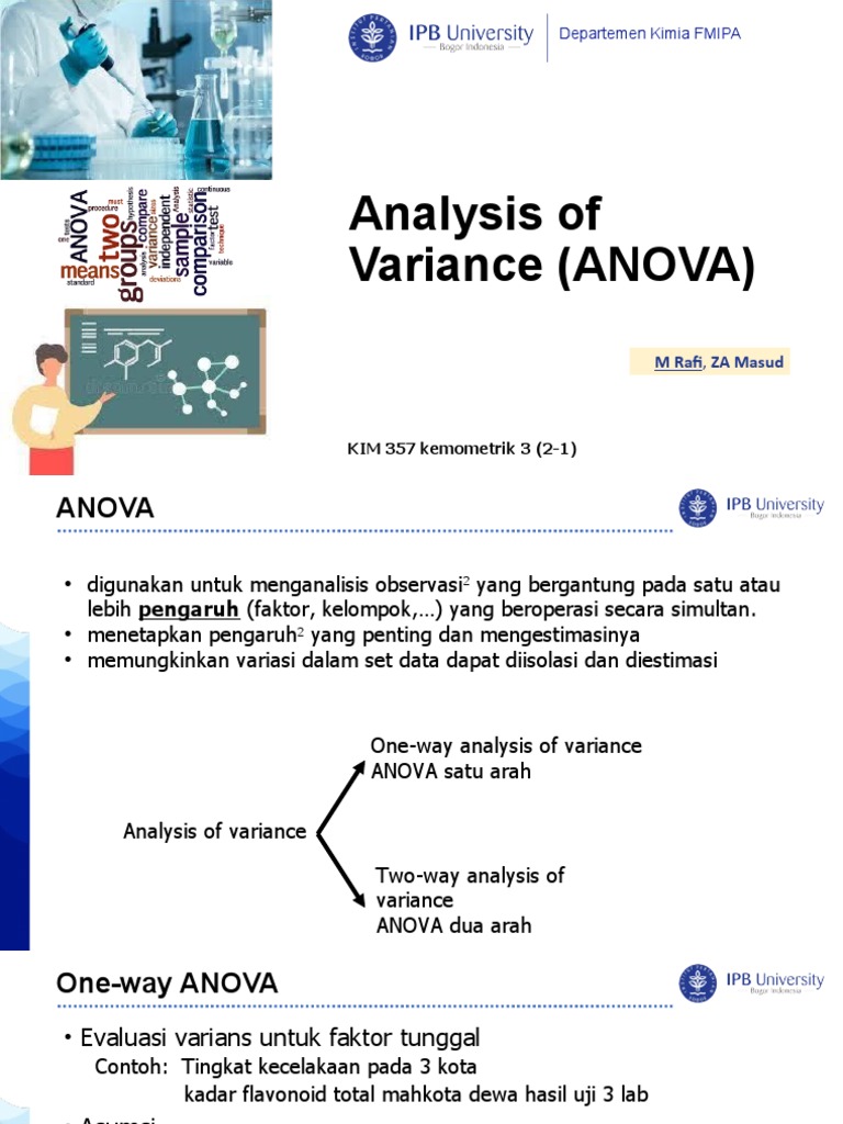 Panduan ANOVA Satu & Dua Arah | PDF
