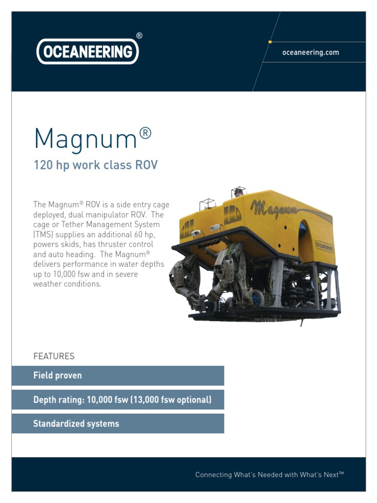 ROV Magnum 120 | Download Free PDF | Equipment | Manufactured Goods