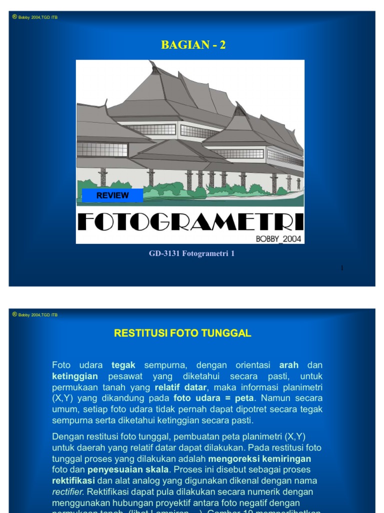Fotogrametri 2 | PDF