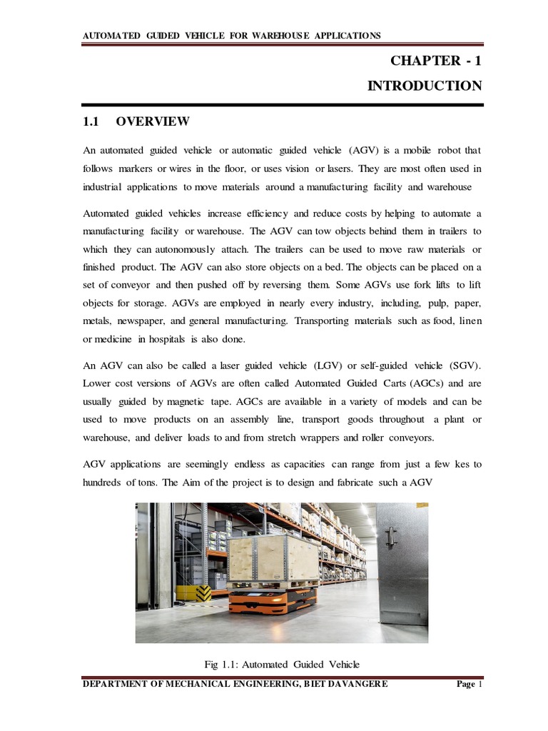 AGV Project REPORT | PDF | Computer Engineering | Electrical Engineering