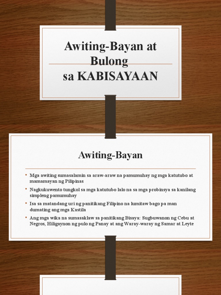 Awiting Bayan at Bulong Sa KABISAYAAN | PDF Awiting Bayan at Bulong Sa KABISAYAAN | PDF