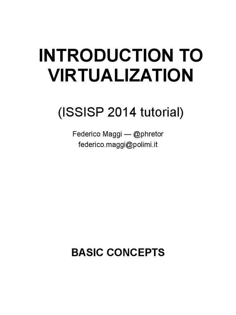 Maggi Virtualization Talk 2014 | PDF | Operating System | Virtual Machine