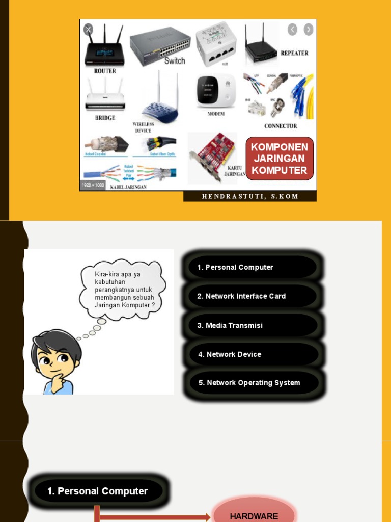 Komponen Jaringan Komputer | PDF | Teknologi & Rekayasa
