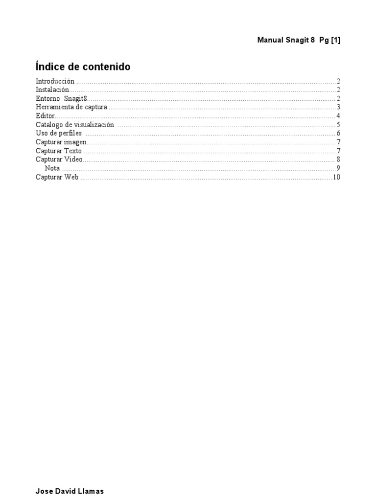 Guía Completa de Snagit 8 | PDF | Red mundial | Internet y web