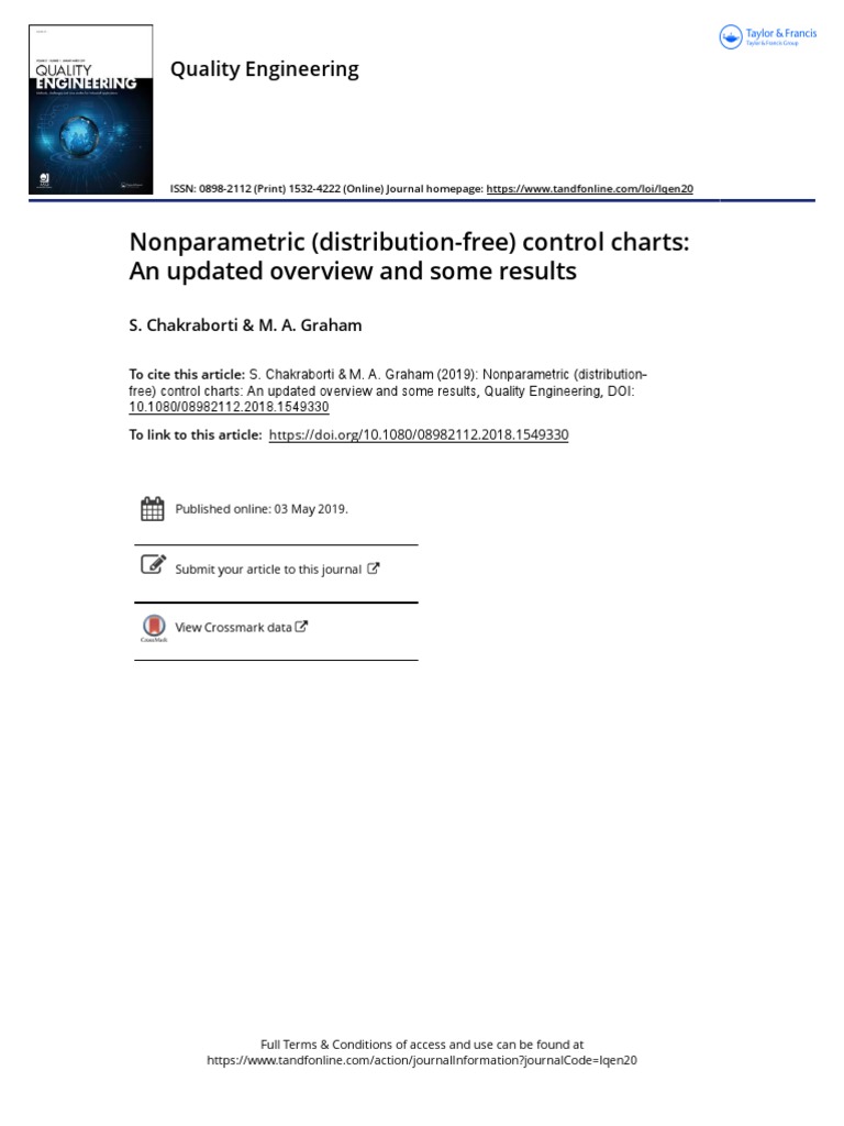 Control Charts - An Updated Overview and Some Results (2019) | PDF | Nonparametric Statistics ...