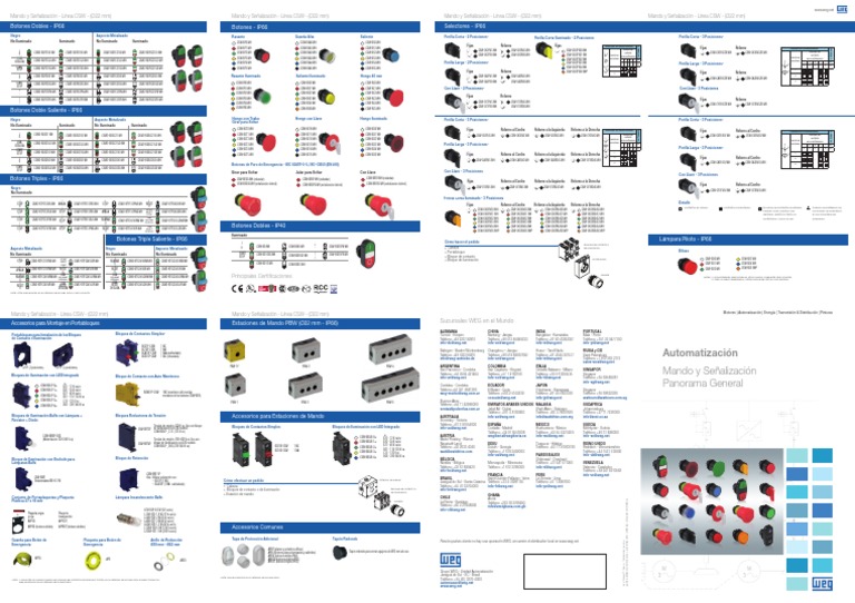 WEG Linea de Mando y Senalizacion CSW Panorama General 50066475 Es ...