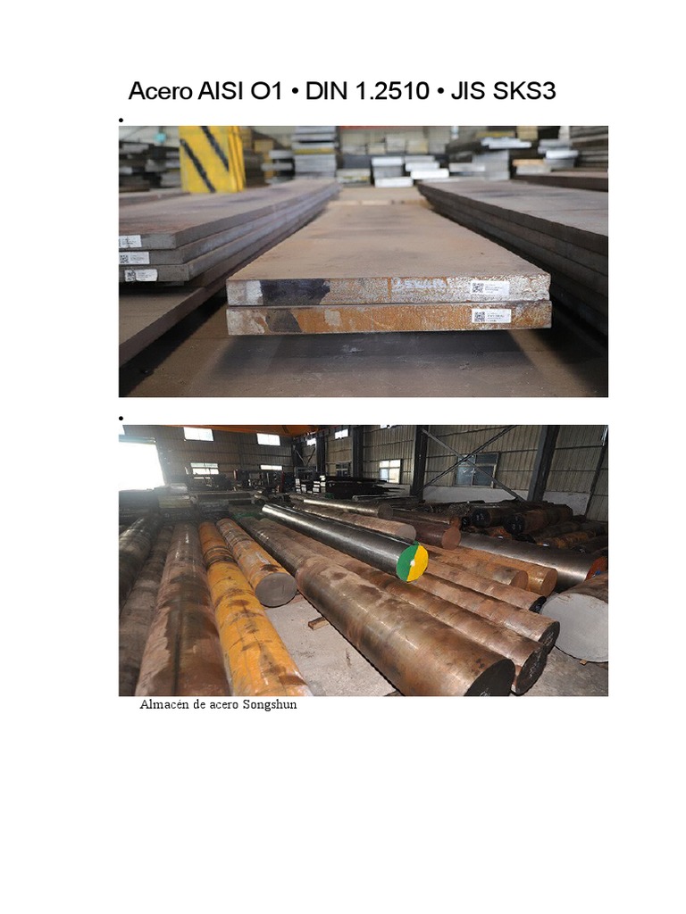 Acero AISI O1 | PDF | Acero | Tratamiento a base de calor