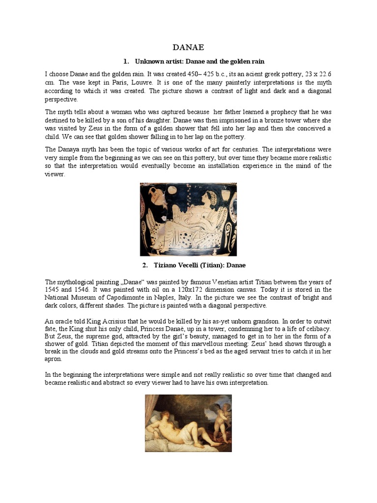 Danae | PDF | Paintings | Plastic Arts