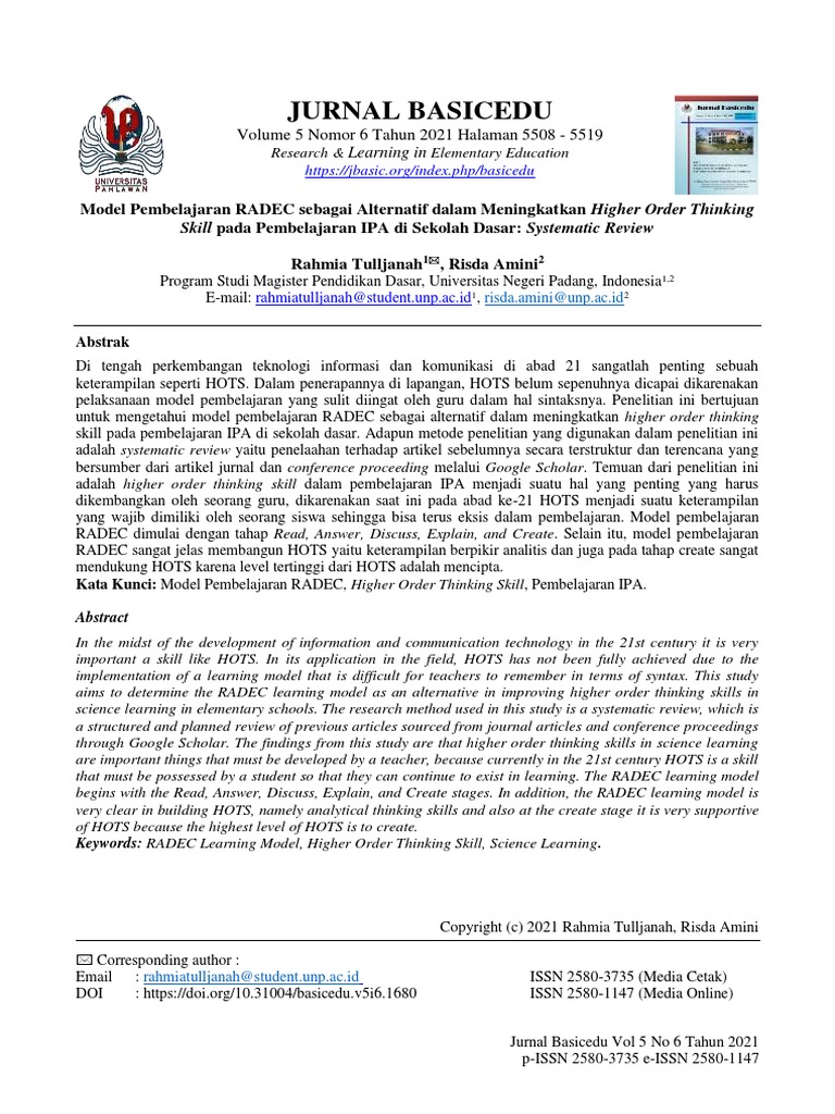 Contoh Review Jurnal Terstruktur | PDF