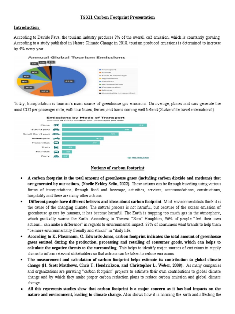 TS311 Carbon Footprint Presentation (Handout) | PDF | Carbon Footprint ...