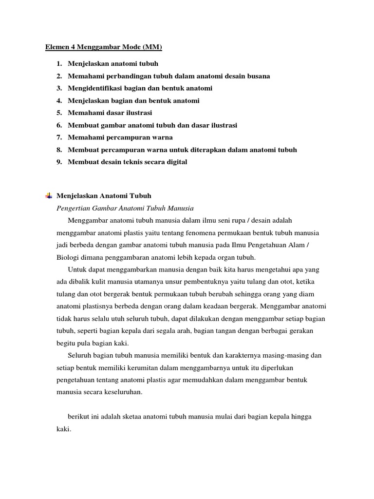 Elemen 4 Menggambar Mode | PDF