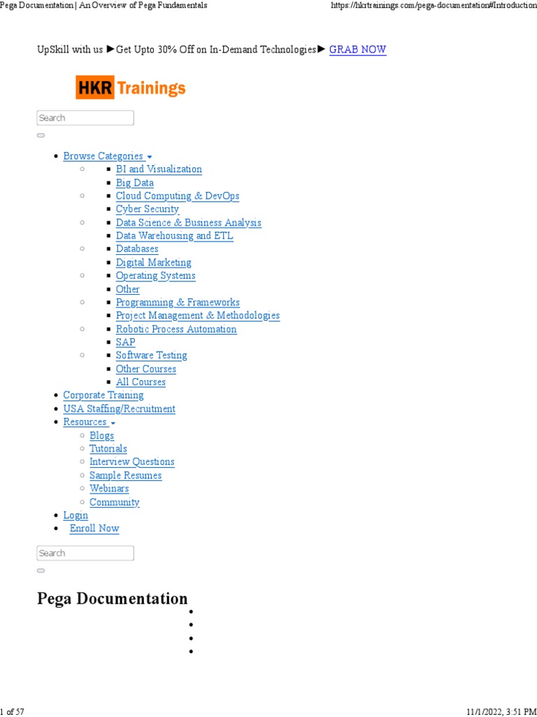 Pega Documentation An Overview of Pega Fundamentals | PDF | Business Process Management ...
