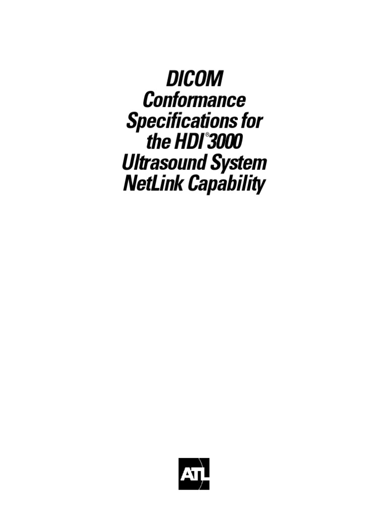 DICOM Conformance Statement HDI 3000 R45.X | PDF | Computer Science | Computer Engineering