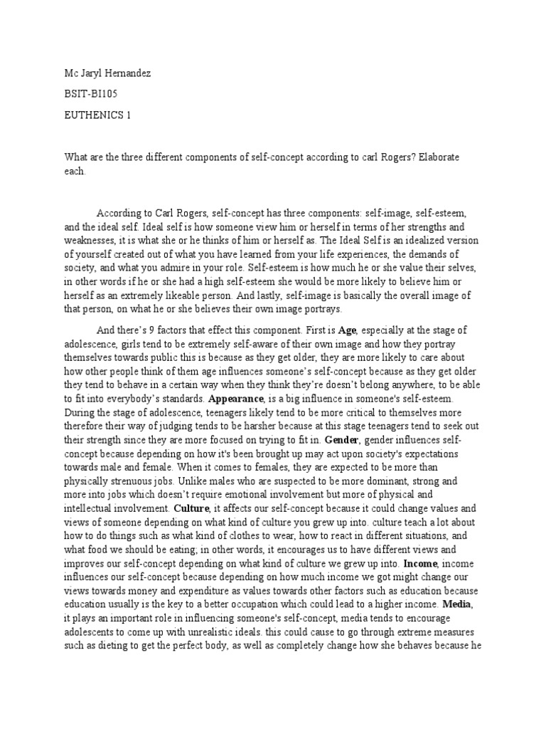 Self Concept | PDF | Self Concept | Adolescence