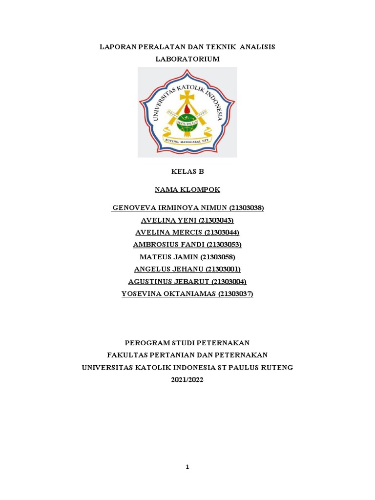 Laporan Teklab | PDF | Sains & Matematika | Teknologi & Rekayasa