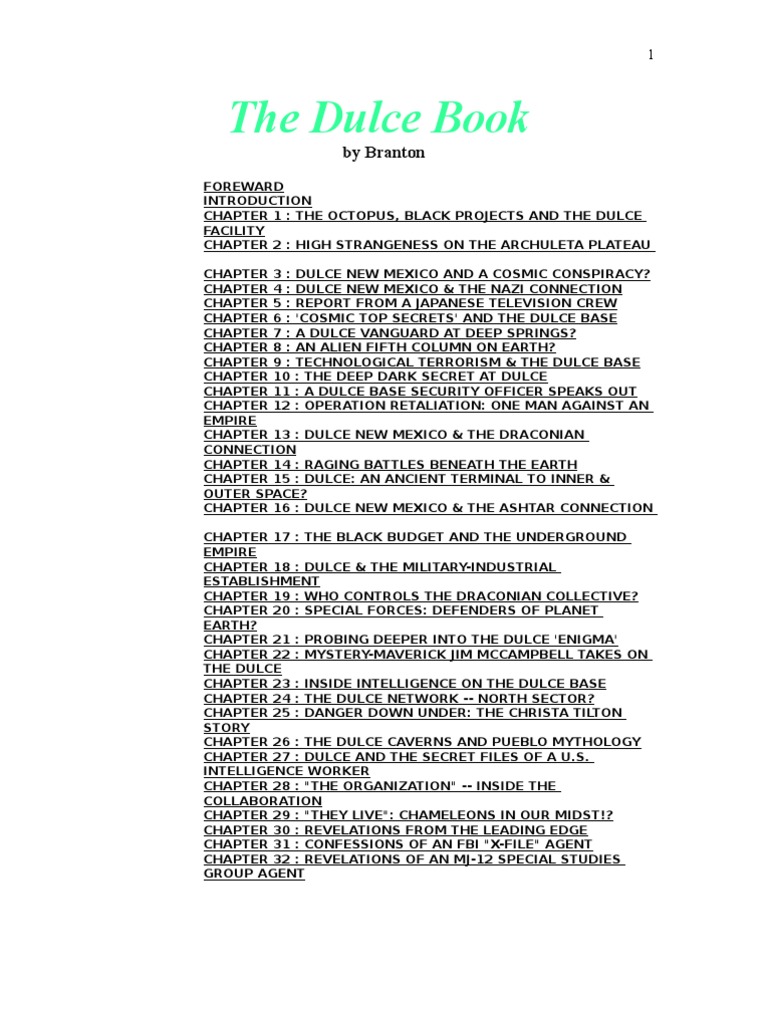 The Dulce Book | PDF | Crime Thriller