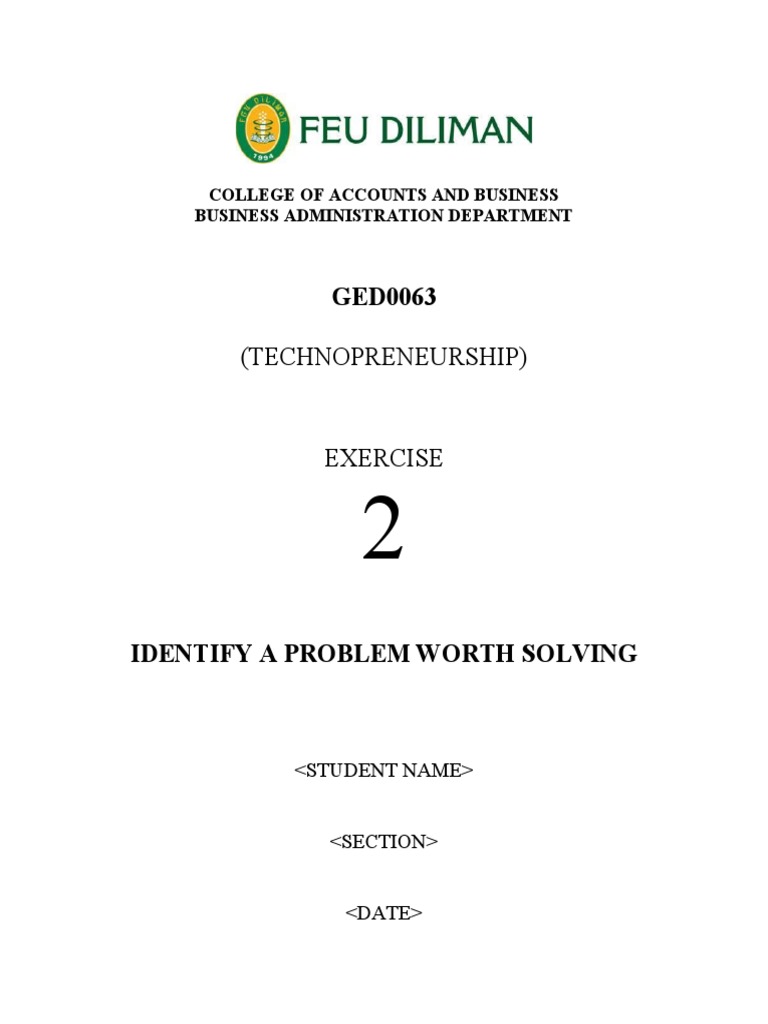 Identifying A Problem Worth Solving | PDF | Cognition | Learning