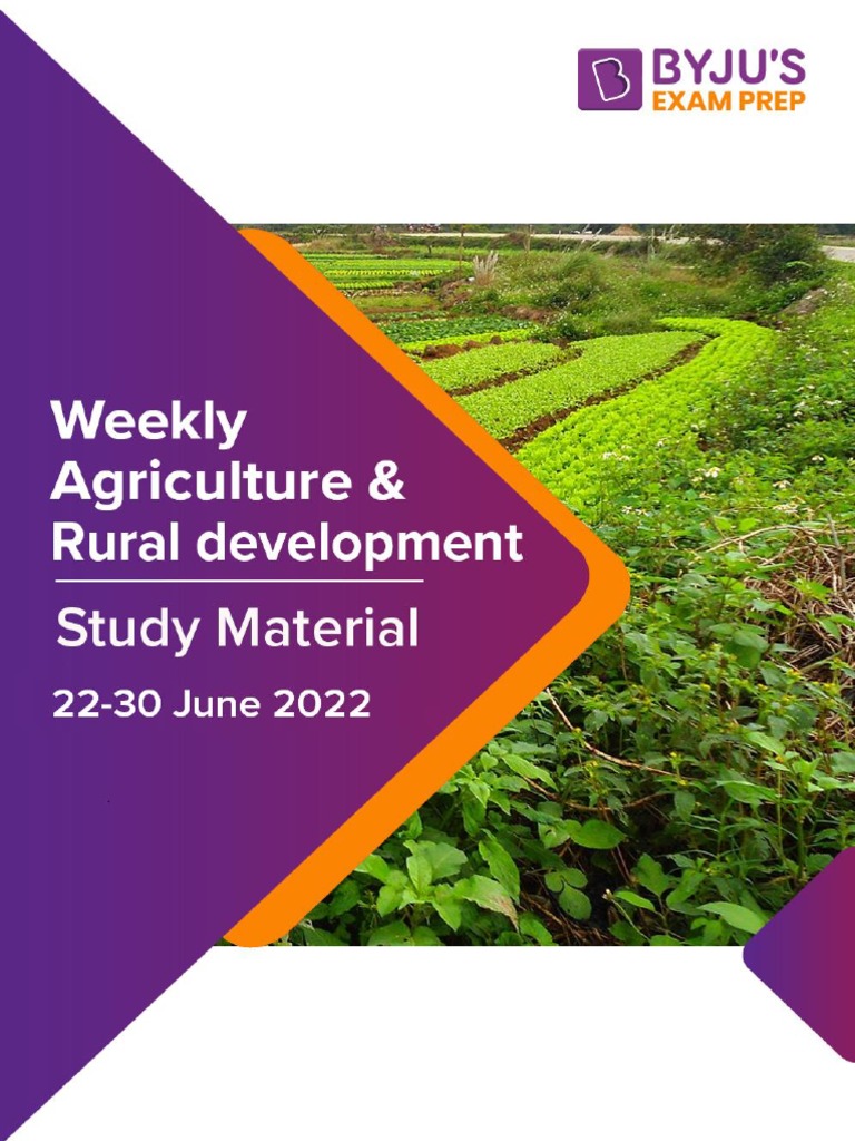 Weekly Agriculture and Rural Development 22 30th June 2022 | PDF ...