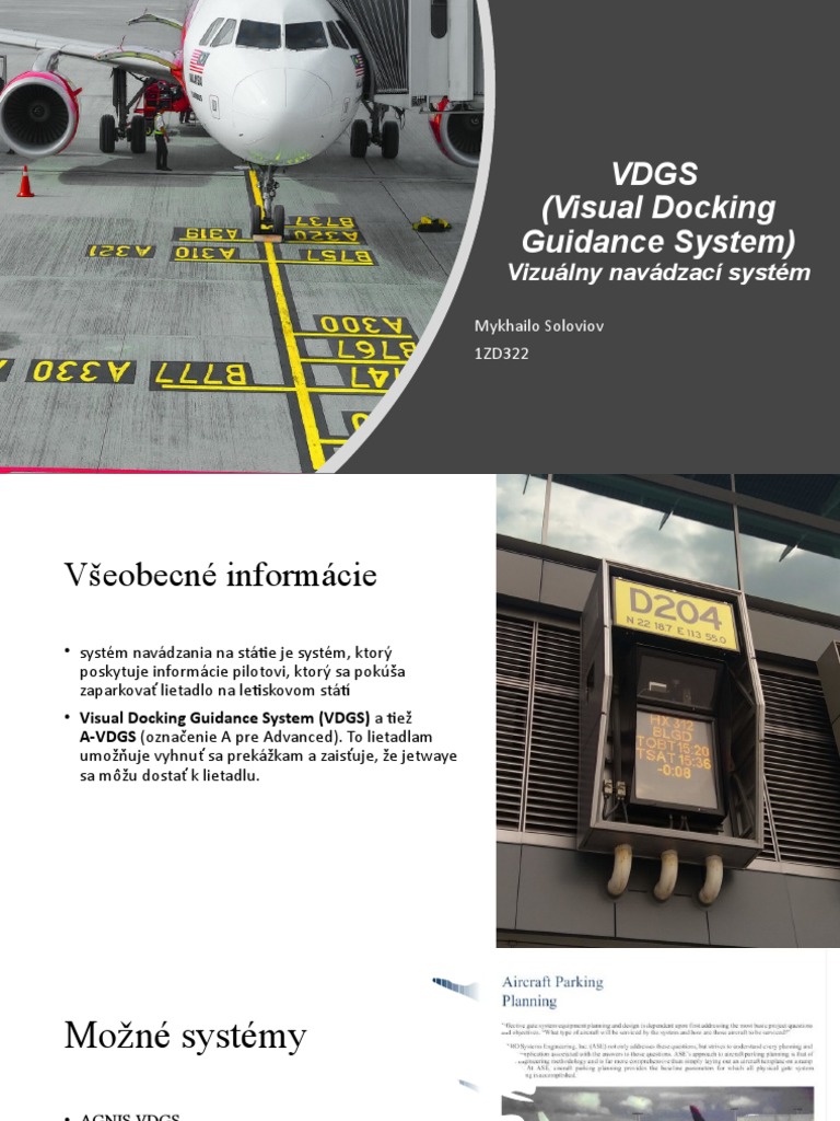 VDGS (Visual Docking Guidance System) SOLOVIOV | PDF
