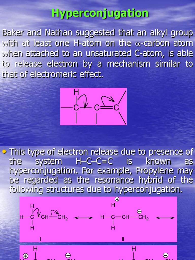 Hyperconjugation - Dr. Akshay Shukla | PDF | Alkene | Methyl Group
