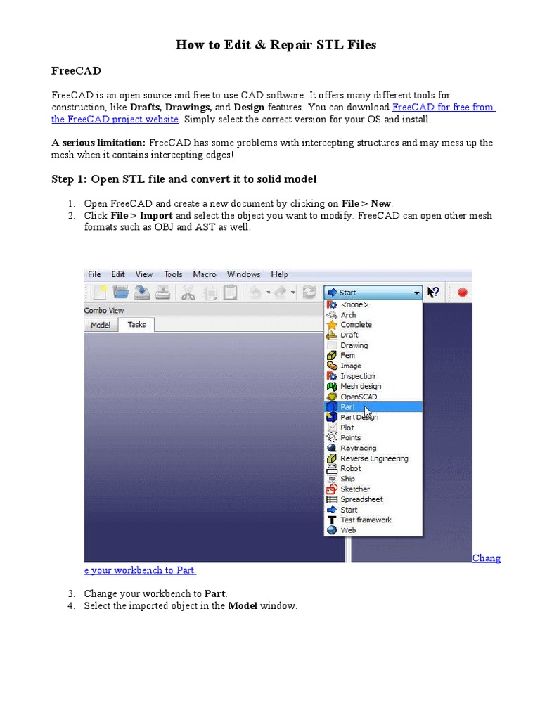 How To Edit STL | PDF | Sketch Up | Blender (Software)