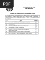 Arms License Application Form PK SINDH | PDF | Projectiles | Projectile ...