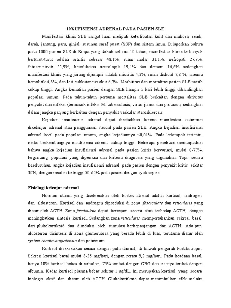 Insufisiensi Adrenal | PDF