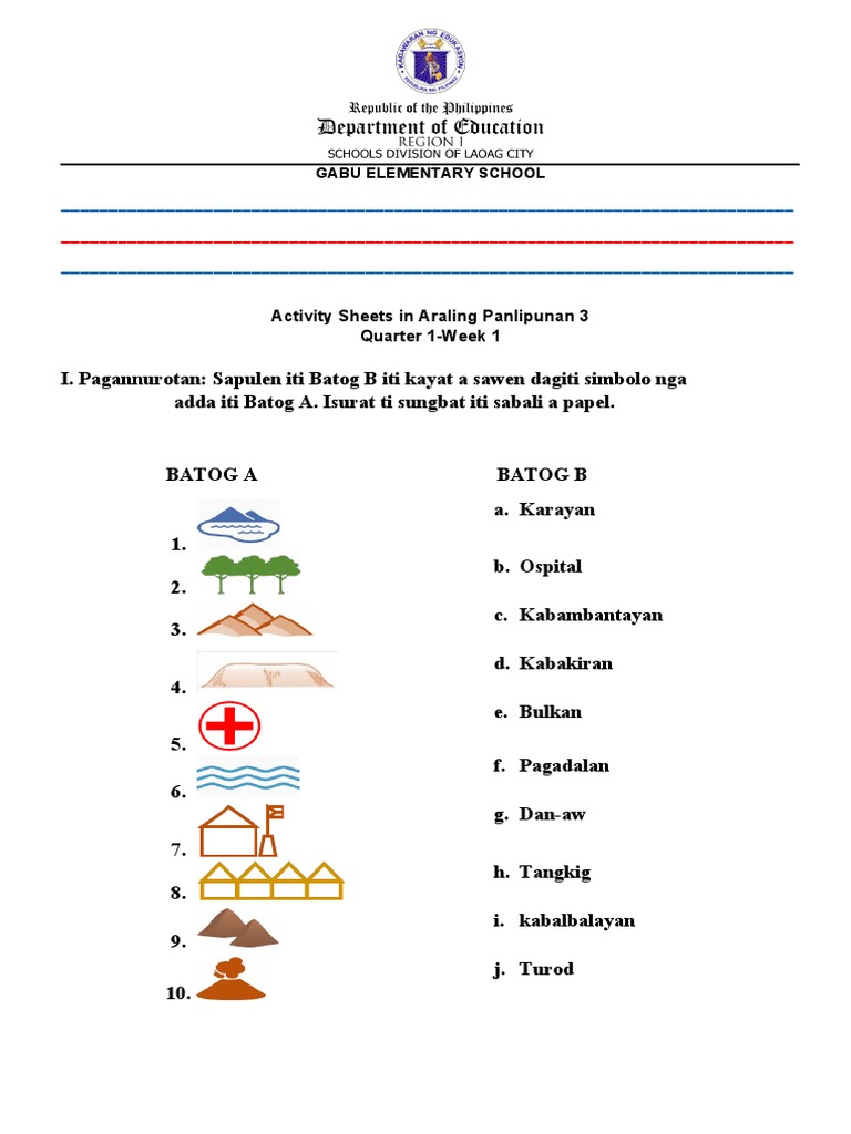AP 3-Quarter 1-Week 1 | PDF