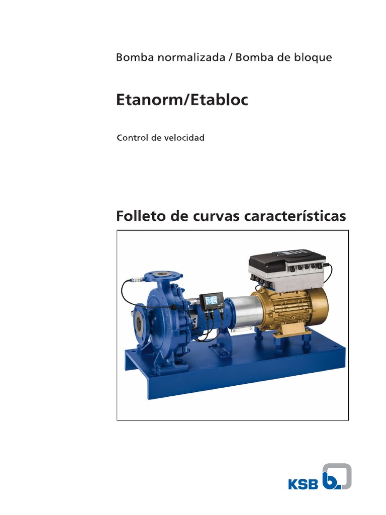 Curvas Características Bombas Monoblock Etanorm-Etabloc | PDF