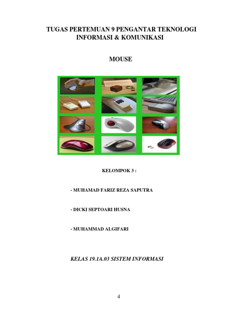Sejarah dan Perkembangan Mouse | PDF