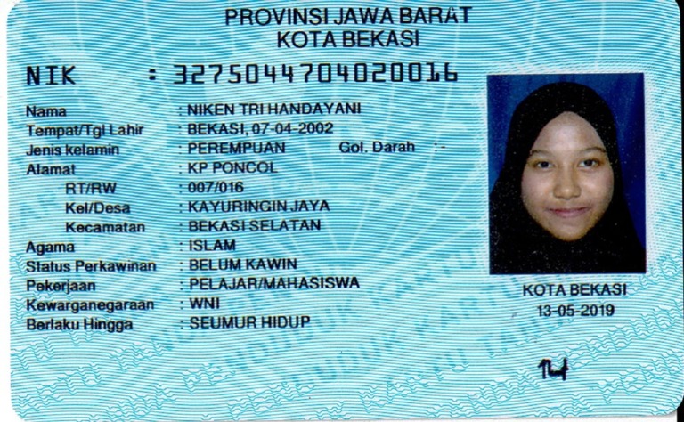 Niken Tri Handayani - KTP - Niken Tri Handayani | PDF