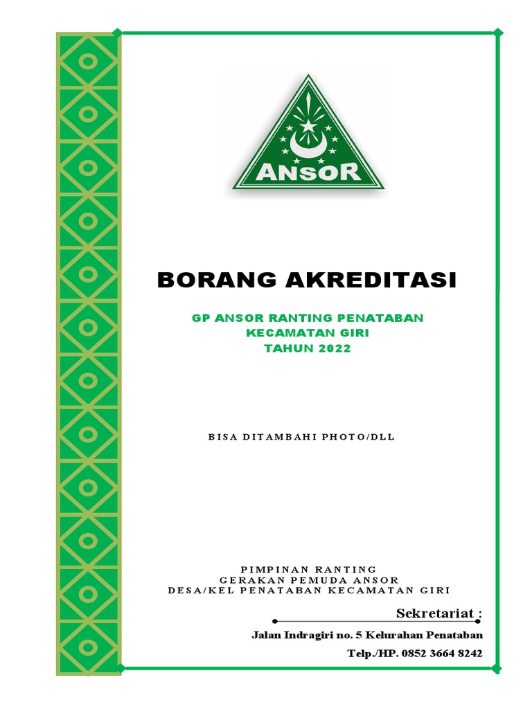 Profil Pengurus GP Ansor Penataban | PDF
