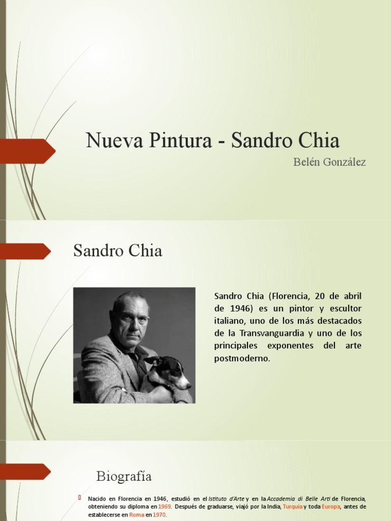Nueva Pintura - Sandro Chia | PDF | Arte Moderno | Movimientos de arte