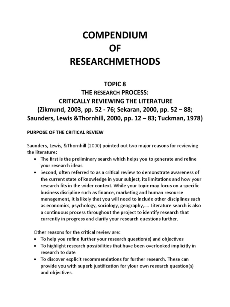Compendium OF Researchmethods | PDF | Hypothesis | Statistics