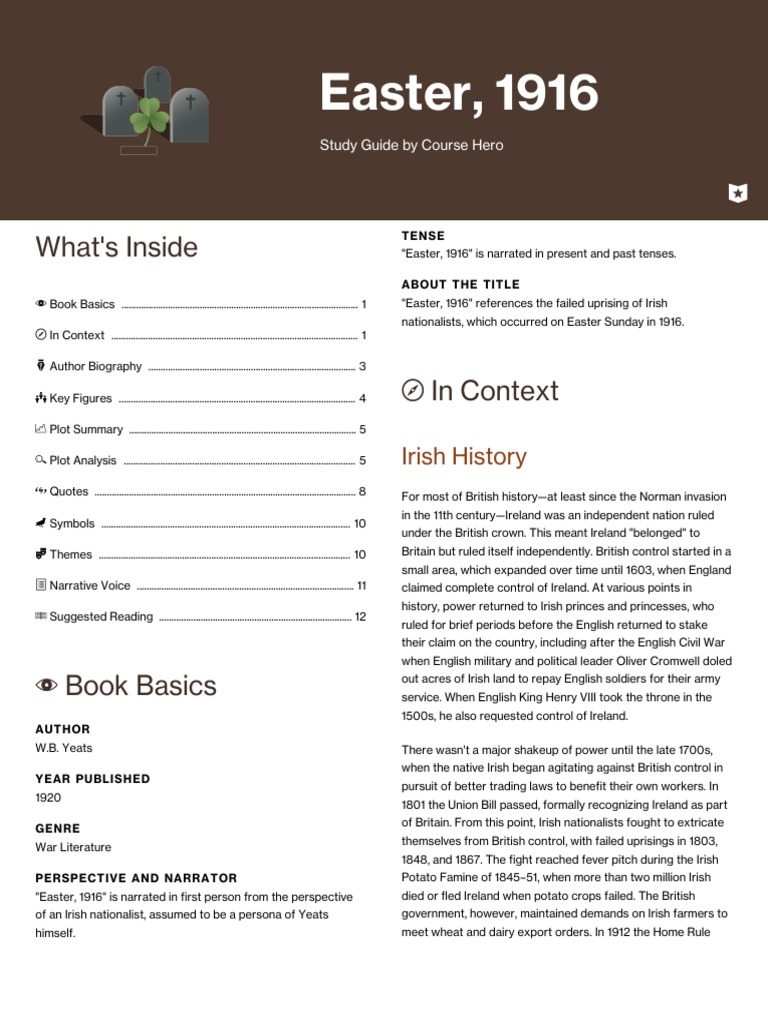 Easter 1916 | PDF | W. B. Yeats