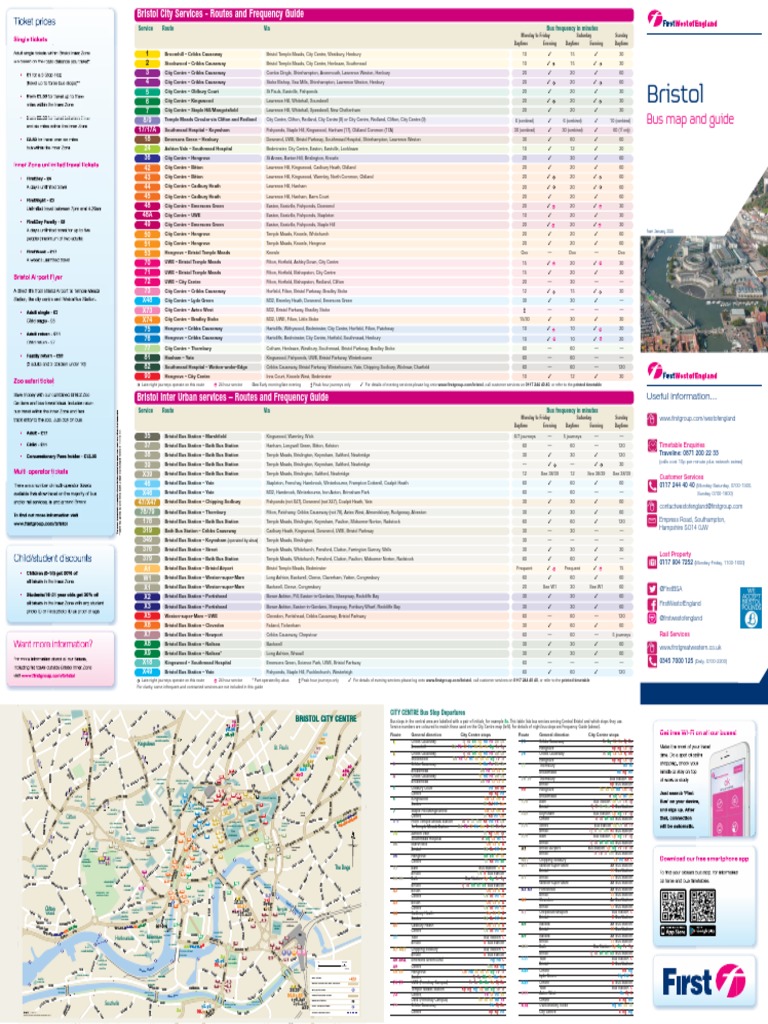 Bristol City Centre Map Jan 2016 | Download Free PDF | Bristol