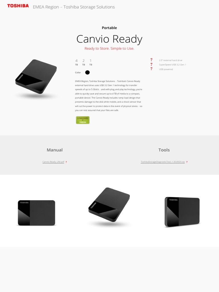 Canvio Ready | PDF | Usb | Hard Disk Drive