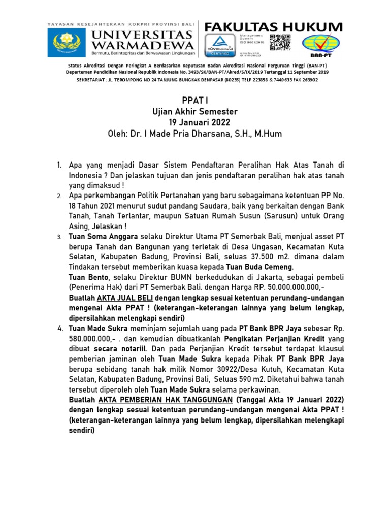 Uas Ppat I | PDF