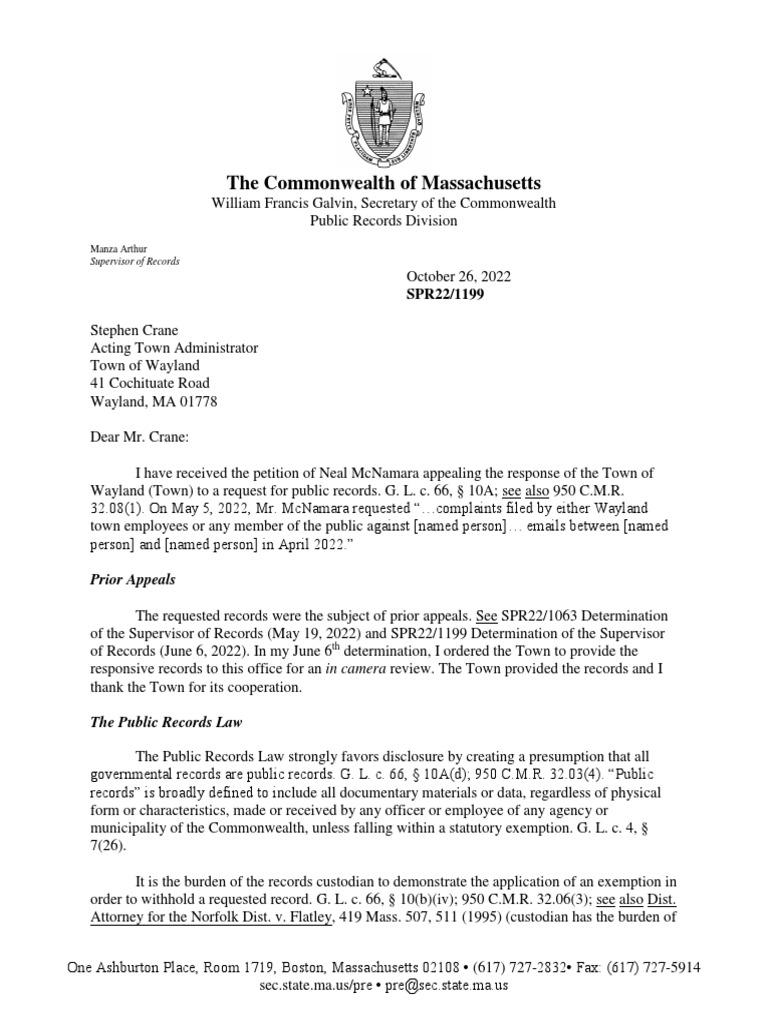 Wayland In-Camera Review of Sean Gibbons Records | PDF | Discovery (Law ...