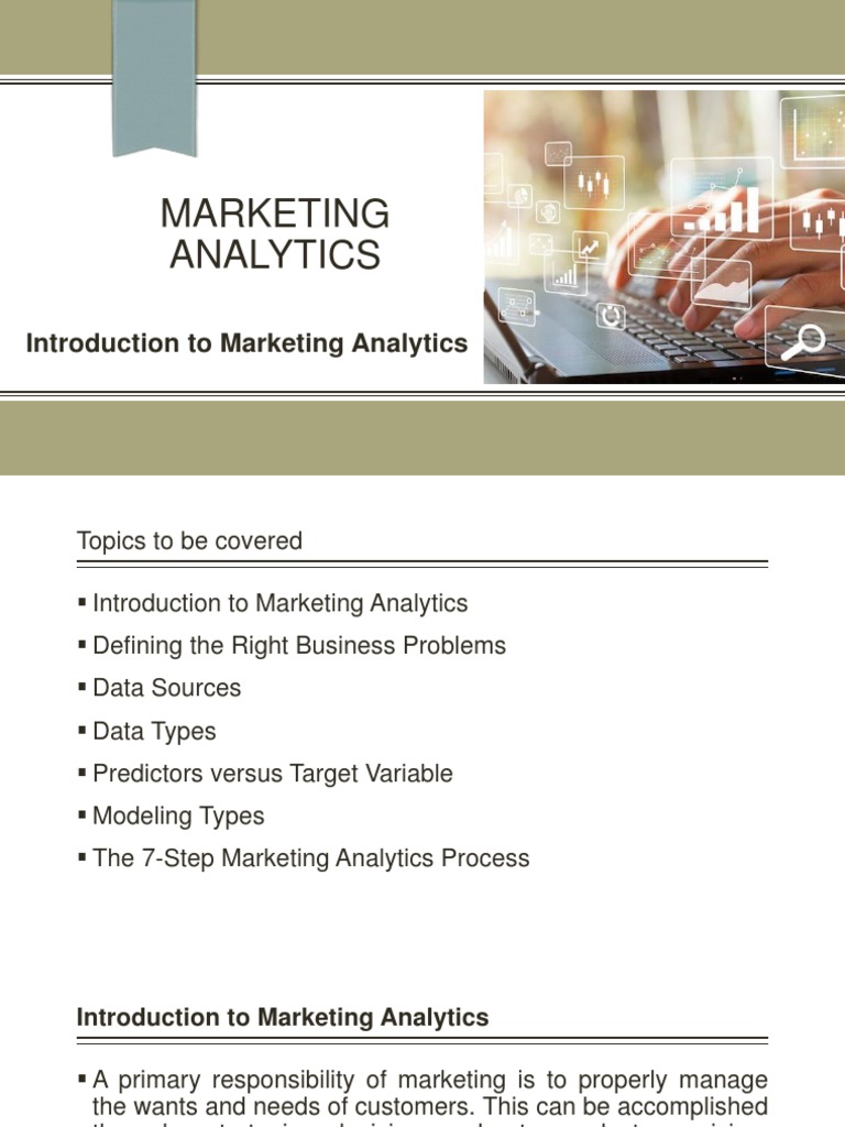 Marketing Analytics: A 7-Step Process | PDF | Analytics | Dependent And ...