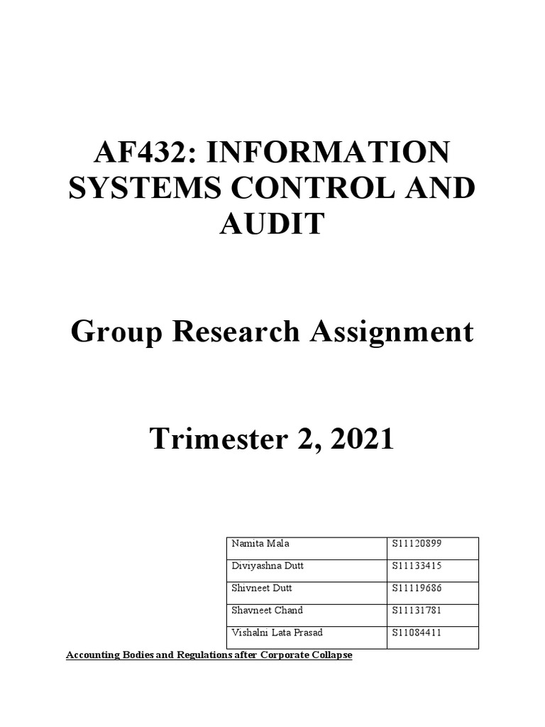 Assign | PDF | Audit | Financial Audit