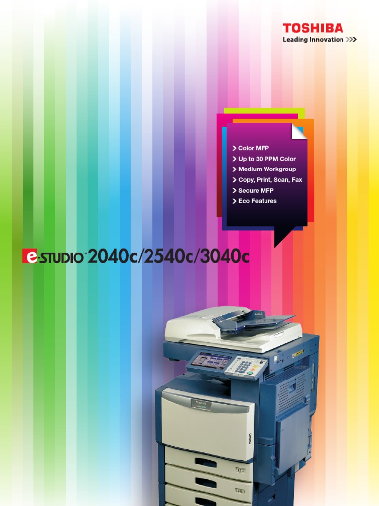 Toshiba e STUDIO 2040c Brochure | PDF | Image Scanner | Computer Networking