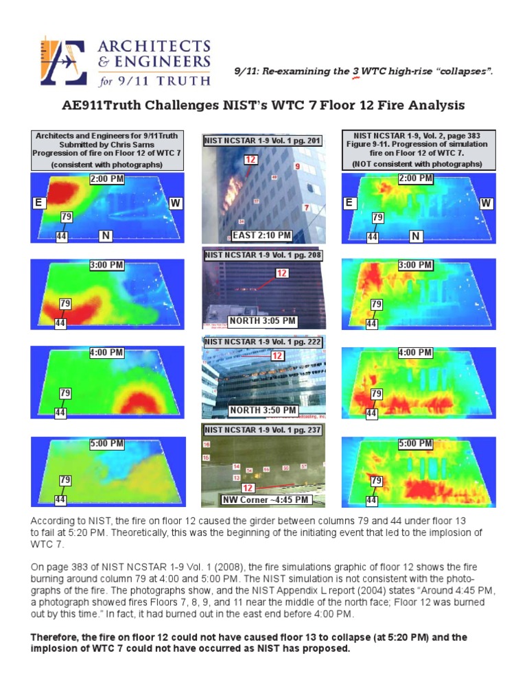 Architects and Engineers NIST WTC7 Fire Comparison | PDF | Anti ...