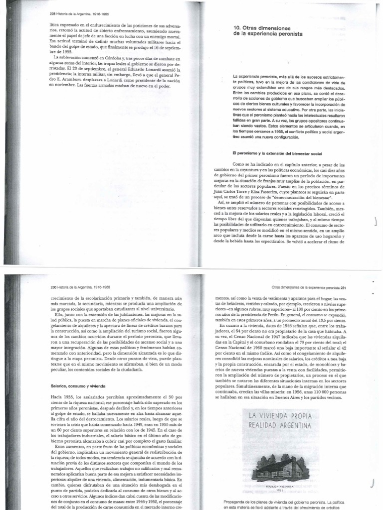 Cattaruzza - Otras Dimensiones de La Experiencia Peronista | PDF