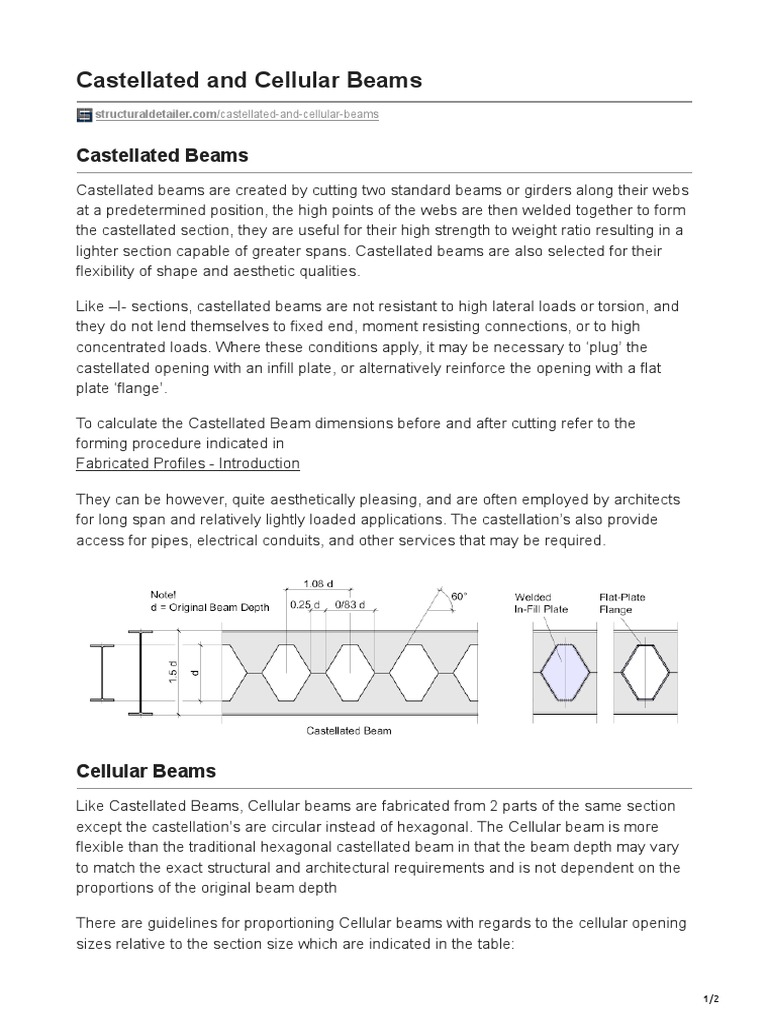 Castellated And Cellular Beams Pdf