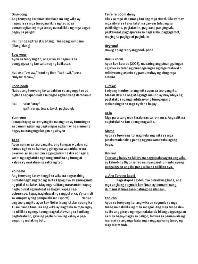 Filipino Pointers | PDF