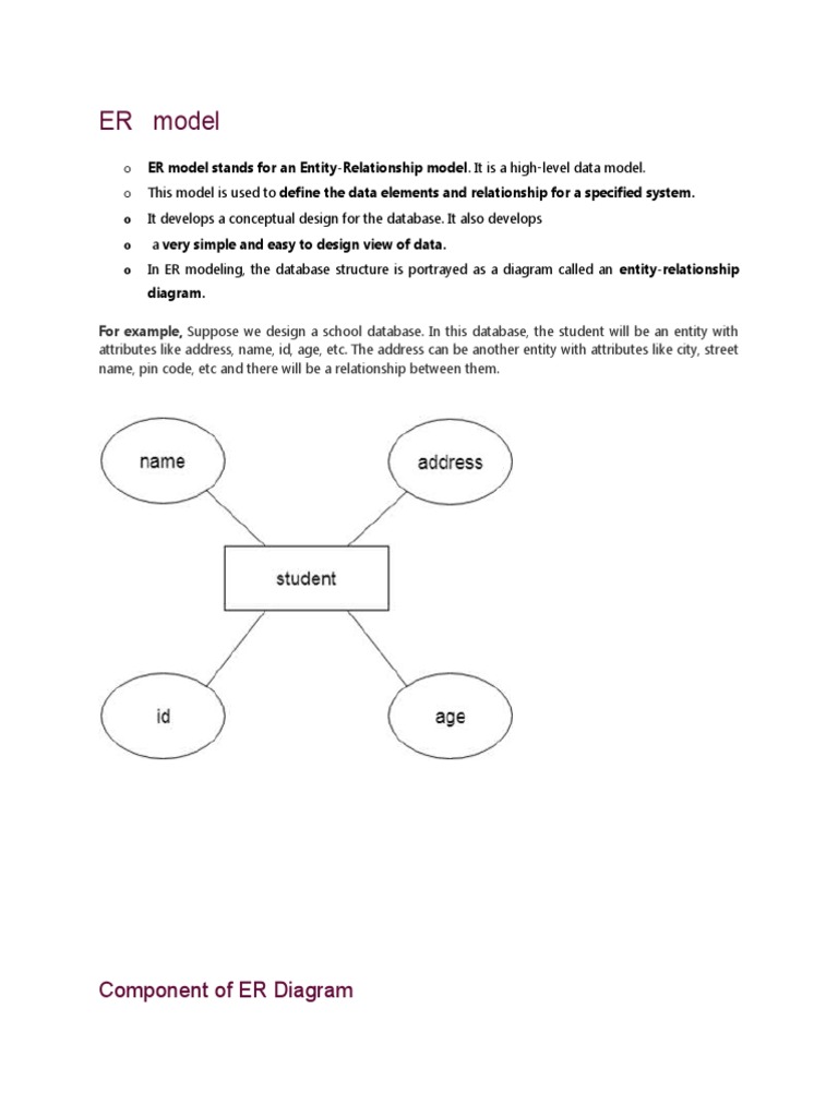 ER Model | PDF | Relational Database | Data Management
