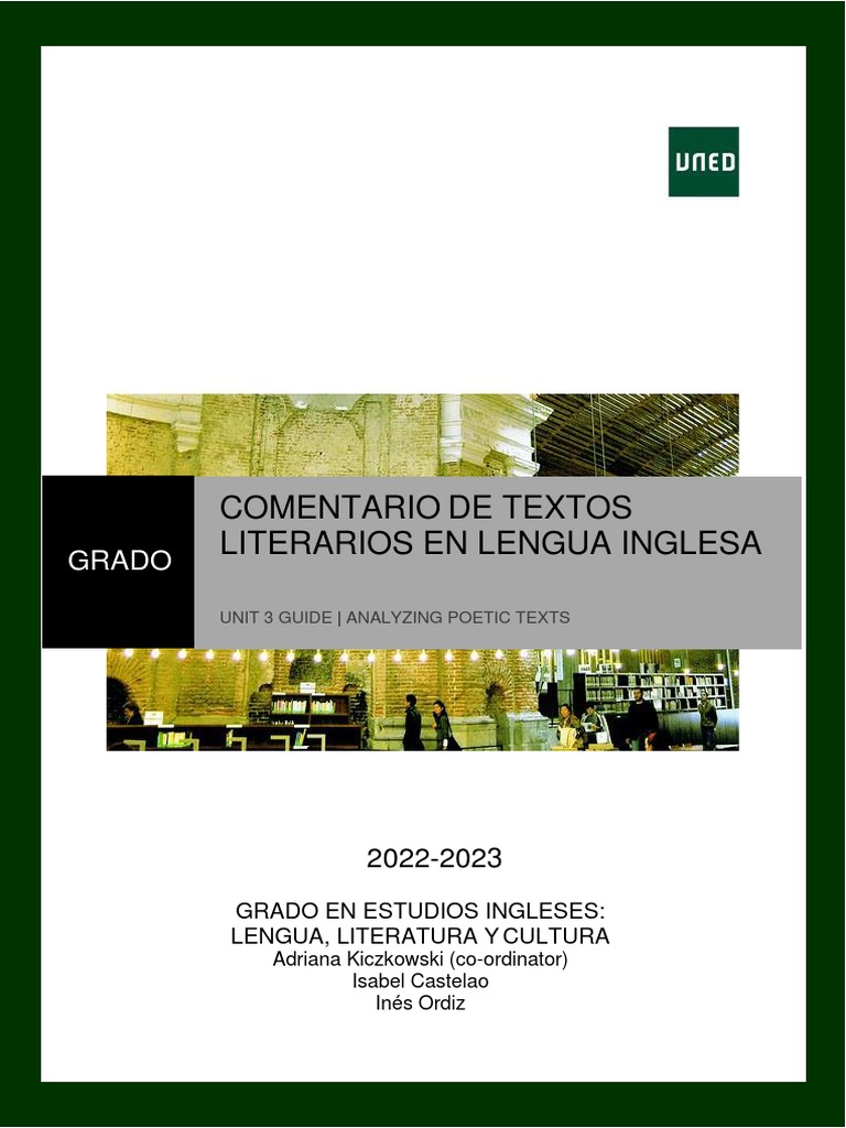 UNIT 3 Study Guide 2022-2023 | PDF | Deconstruction | Poetry