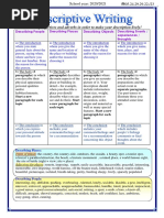 Adjectives To Describe The 5 Senses | PDF | Taste | Color