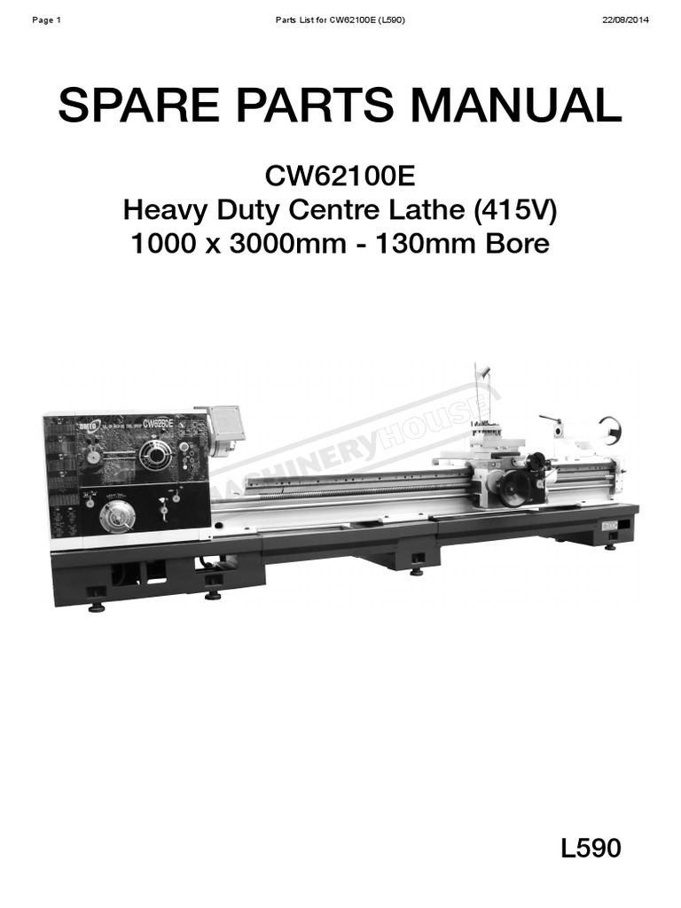 Parts List | PDF | Industrial Equipment | Machines